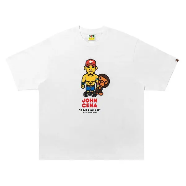 A BATHING APE X Wwe John Cena Baby Milo Relaxed Fit Tee - White