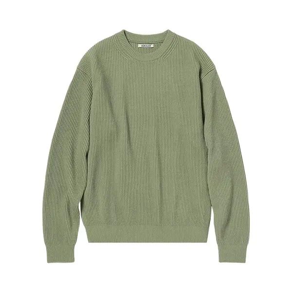 Auralee Super Fine Wool Rib Knitwear