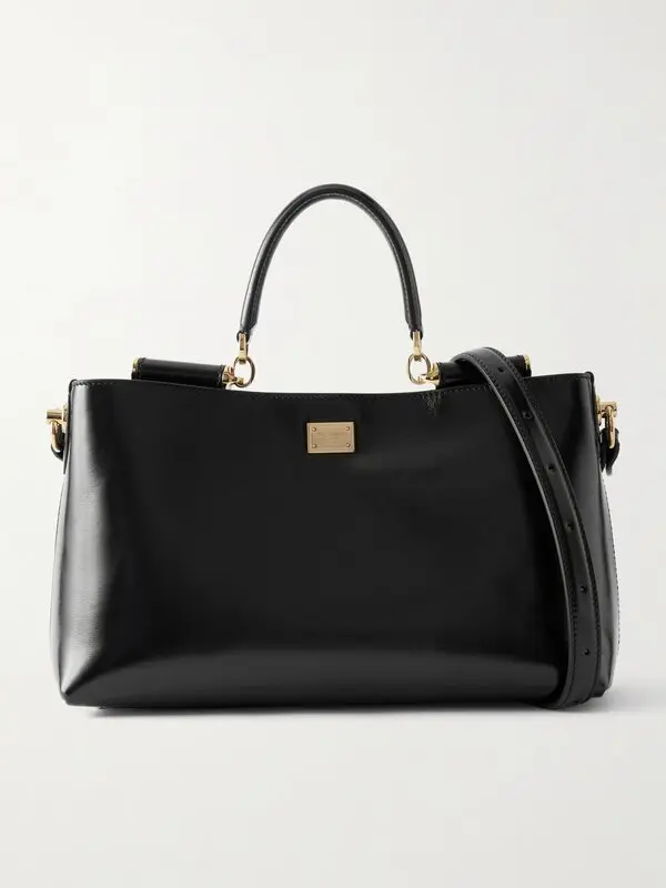 Dolce & Gabbana My Sicily Leather Shoulder Bag