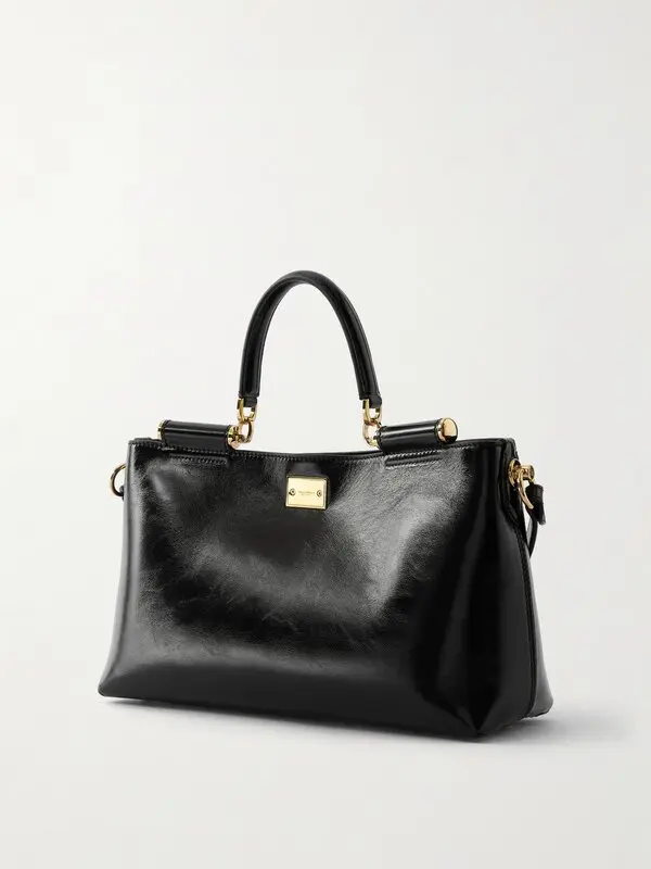 Dolce & Gabbana My Sicily Leather Shoulder Bag