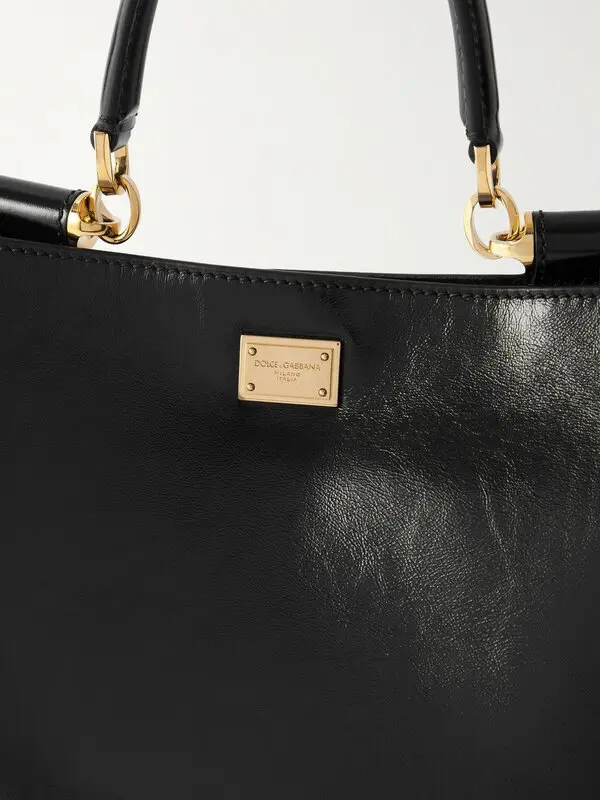 Dolce & Gabbana My Sicily Leather Shoulder Bag