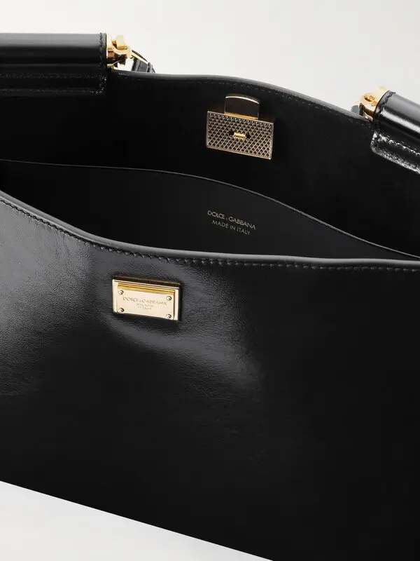 Dolce & Gabbana My Sicily Leather Shoulder Bag