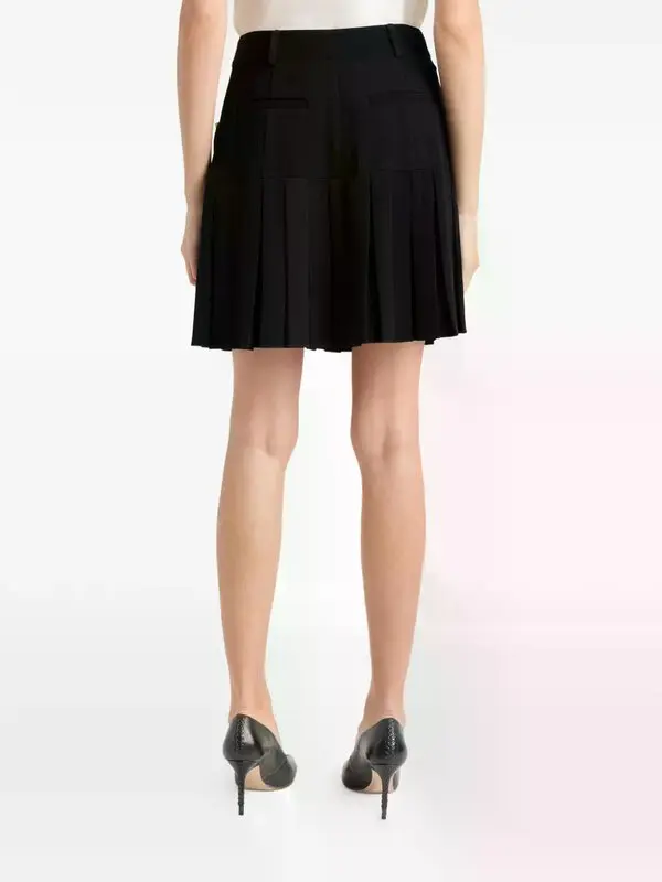 Cinq À Sept Pleated Mini Skirt With Brooches