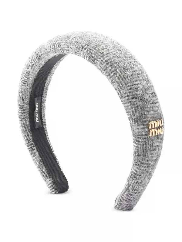 Miu Miu Logo-detail Headband