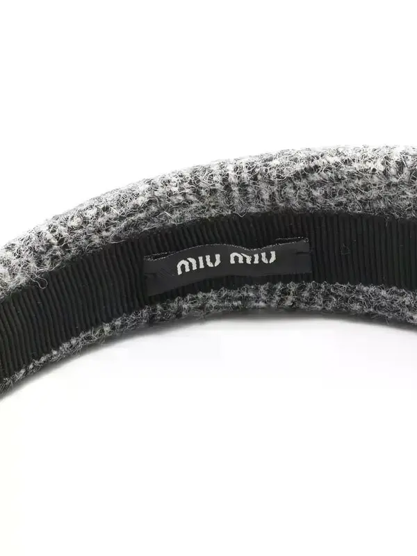 Miu Miu Logo-detail Headband