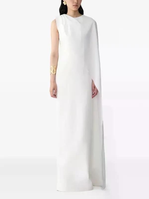 Carolina Herrera One-shoulder Draped Gown