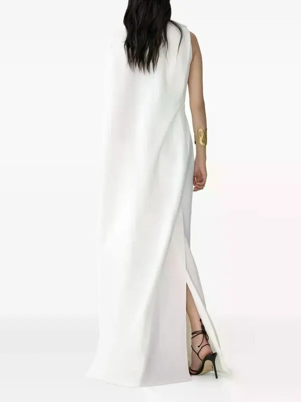 Carolina Herrera One-shoulder Draped Gown