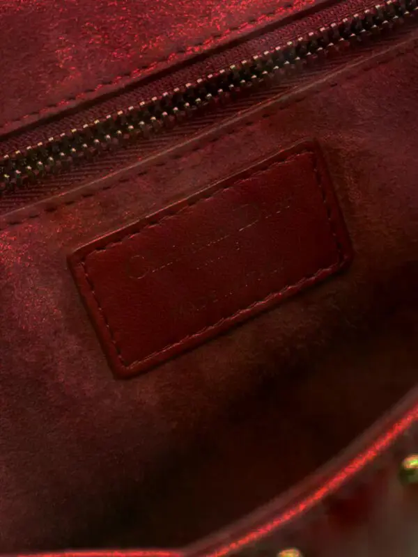 Dior 2000s Chain-strap Shoulder Bag - Red