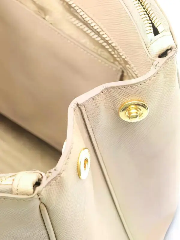 Prada 2000s Galleria Leather Tote Bag - Neutrals