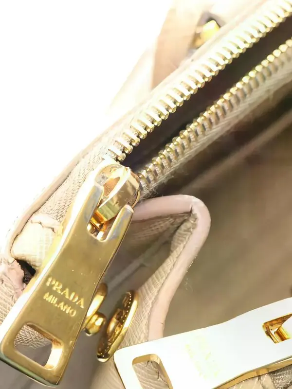 Prada 2000s Galleria Leather Tote Bag - Neutrals