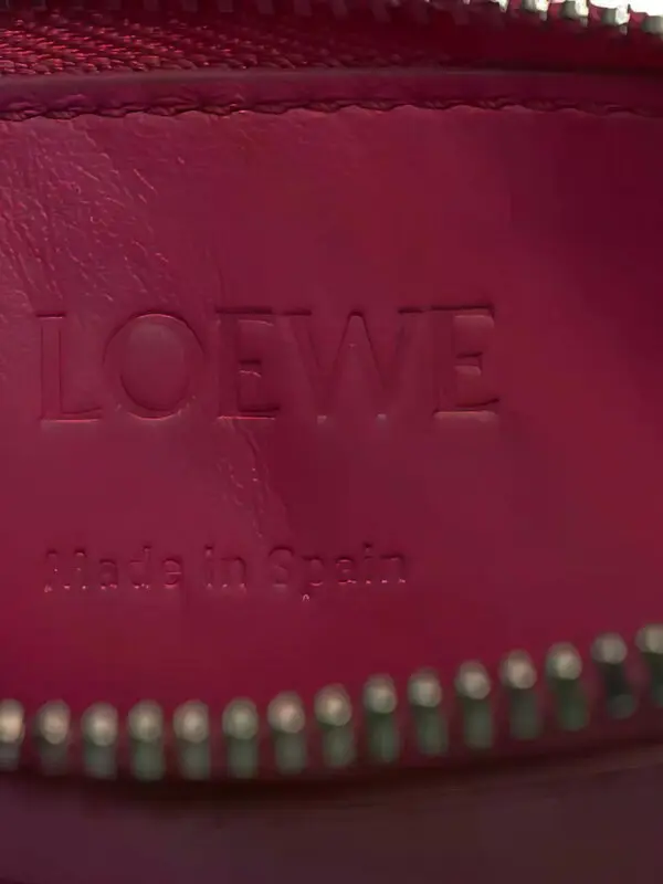 Loewe 2010s Embossed Logo Leather Coin Purse