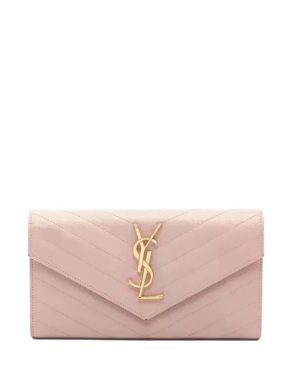 Saint Laurent 2000s Cassandre Bi-fold Wallet - Pink