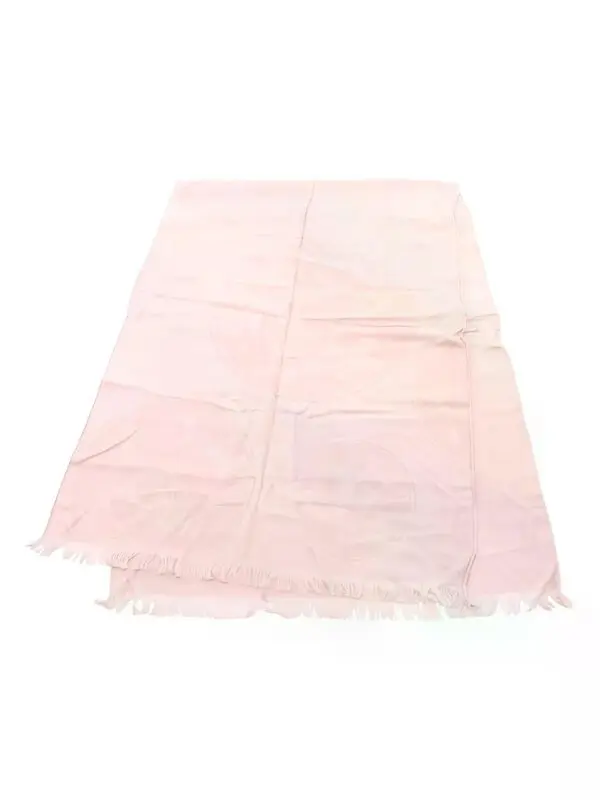 Hermès 2010s Libris Fringe Stall Scarf - Pink