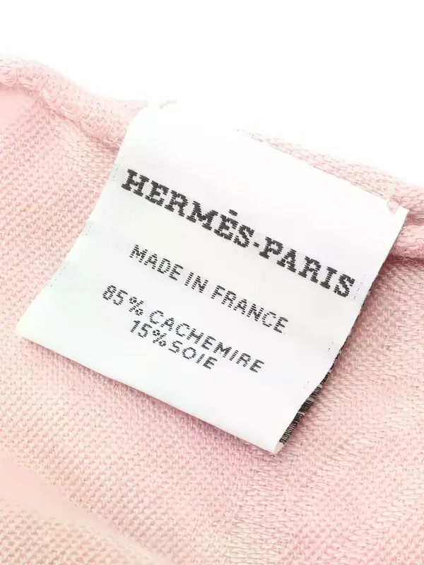 Hermès 2010s Libris Fringe Stall Scarf
