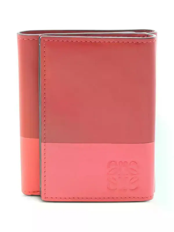 Loewe 2010s Trifold Leather Wallet - Red