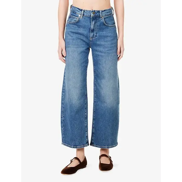 Paige Arellia Ankle Barrel-leg Denim Jeans - Keystone