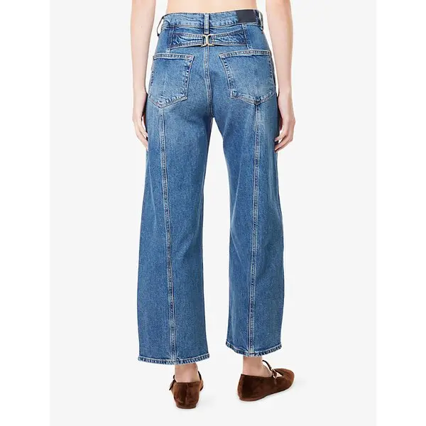 Paige Arellia Ankle Barrel-leg Denim Jeans - Keystone