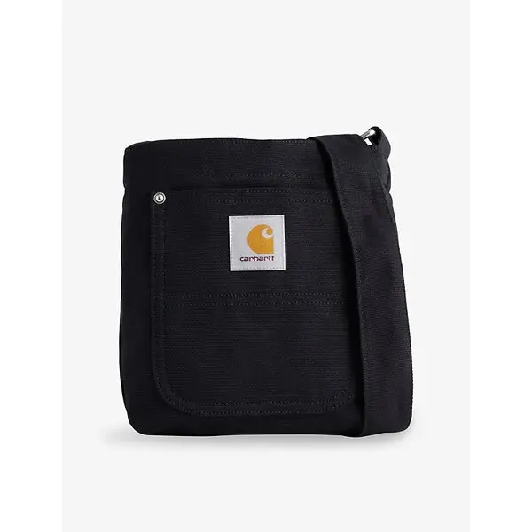 Carhartt Work In Progress Brand-patch Cotton Canvas Bag - Black