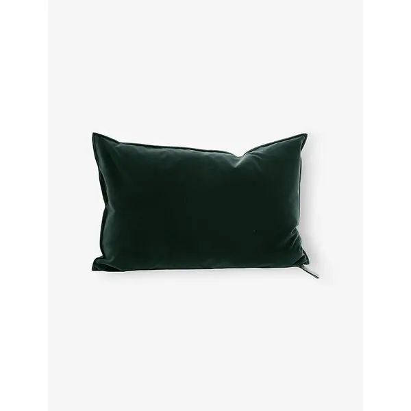 MAISON DE VACANCES Palazzo Velvet Cushion 40cm X 60cm - Forest