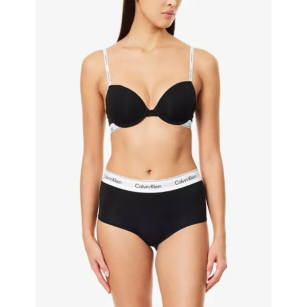 Calvin Klein Icon Demi Cotton-modal Jersey T-shirt Bra