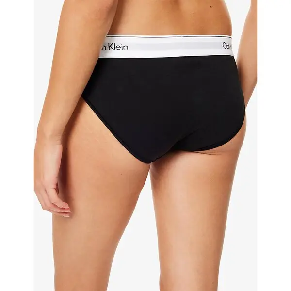 Calvin Klein Icon Bikini Cotton-modal Jersey Briefs - Black