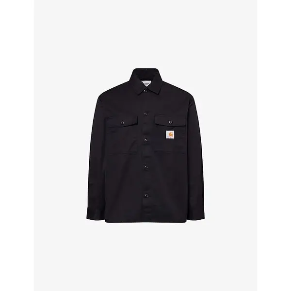 Carhartt Work In Progress Kelly Oversized Cotton Shirt Jacket - Black