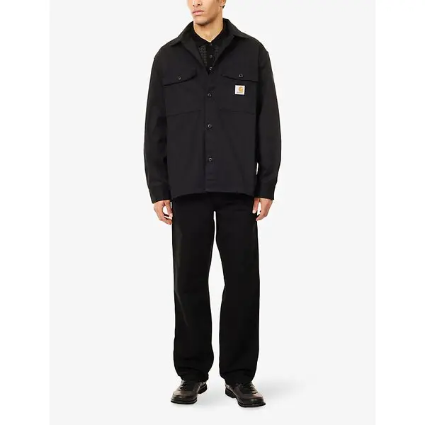 Carhartt Work In Progress Oversized Cotton Shirt Jacket - Black