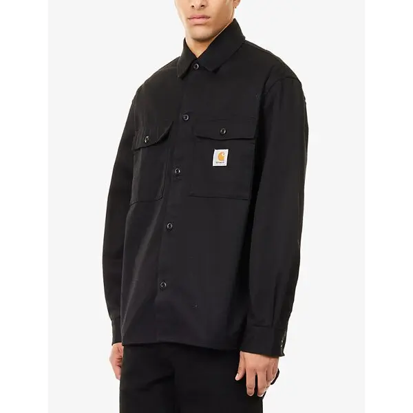Carhartt Work In Progress Oversized Cotton Shirt Jacket - Black