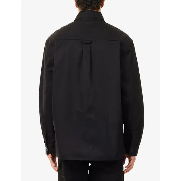 Carhartt Work In Progress Oversized Cotton Shirt Jacket - Black