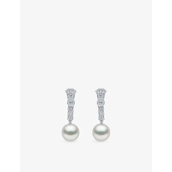 Yoko London South Sea Diamond Zip Earrings - 18ct White Gold