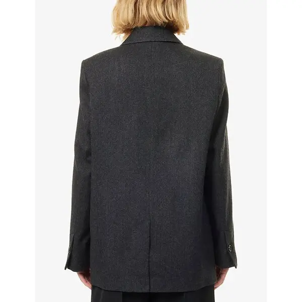 TOTEME Twill Notch-lapels Wool Jacket
