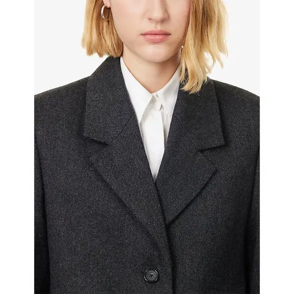TOTEME Twill Notch-lapels Wool Jacket