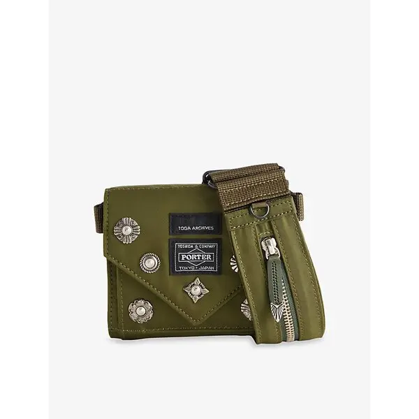 TOGA VIRILIS X Porter Nylon Shoulder Wallet - Khaki