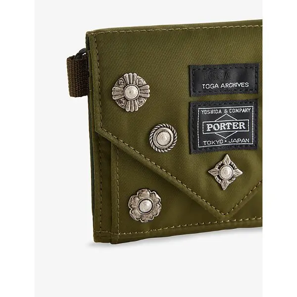 TOGA VIRILIS X Porter Nylon Shoulder Wallet - Khaki