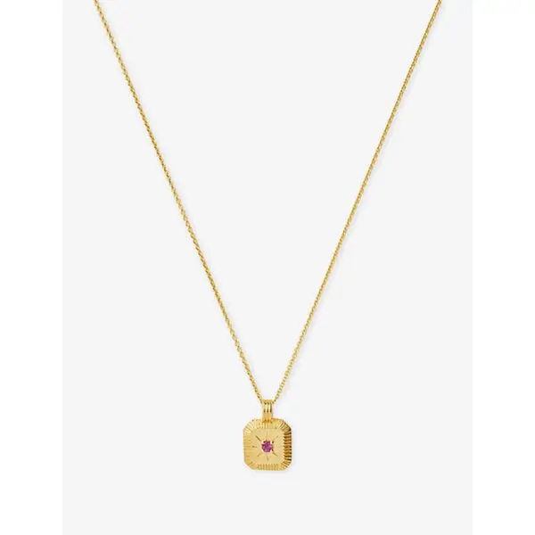 MISSOMA 18ct Yellow-gold Vermeil Birthstone Necklace - Gold October