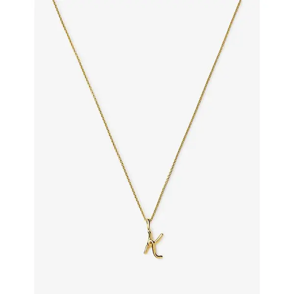 MISSOMA Curly Molten Mini Initial Necklace - Gold K