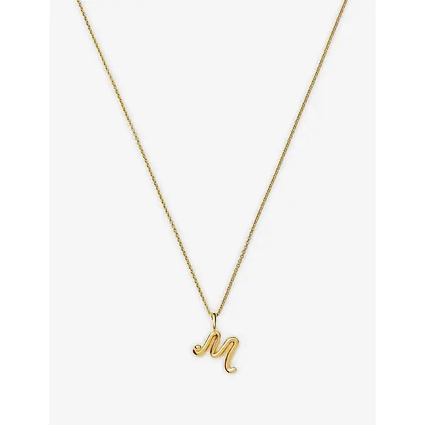 MISSOMA Curly Molten Mini Initial Necklace - Gold M