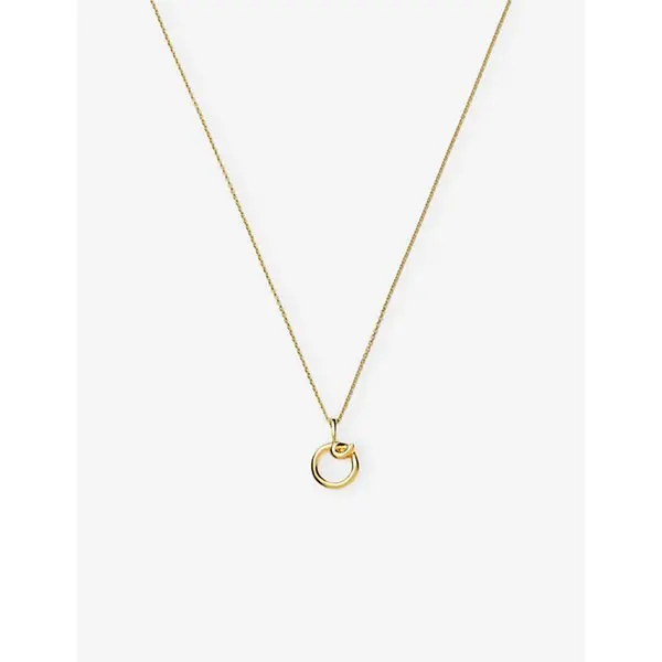 MISSOMA Curly Molten Mini Initial Necklace - Gold O