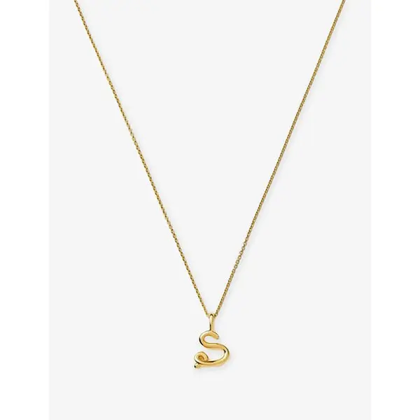 MISSOMA Curly Molten Mini Initial Necklace - Gold S