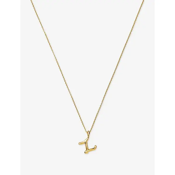 MISSOMA Curly Molten Mini Initial Necklace - Gold Z