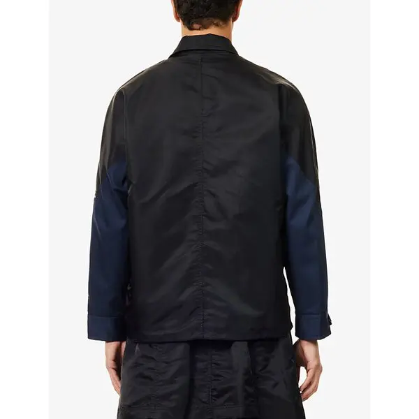 TOGA VIRILIS Patch-pocket Nylon Jacket - Black
