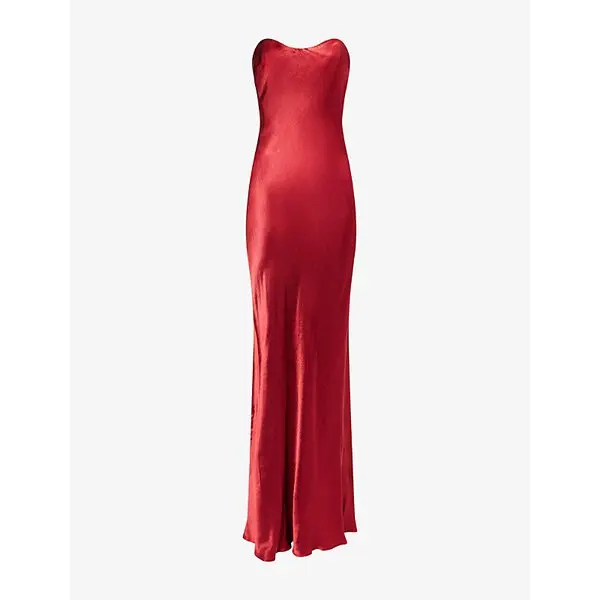 Bec & Bridge Cinder Strapless Woven Maxi Dress