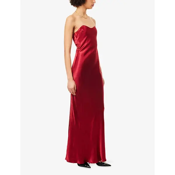 Bec & Bridge Cinder Strapless Woven Maxi Dress