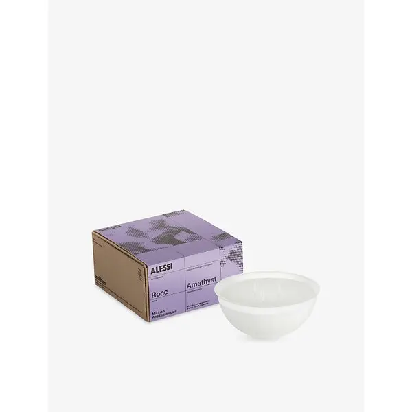 ALESSI Rocc Amethyst Scented Small Refill Candle Michael Anastassiades 250g - White