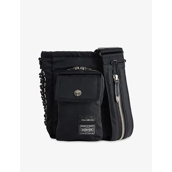 TOGA VIRILIS X Porter Nylon Shoulder Bag - Black