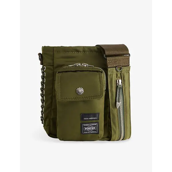 TOGA VIRILIS X Porter Nylon Shoulder Bag - Khaki