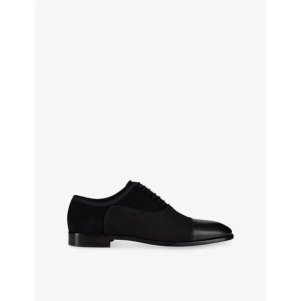 CHRISTIAN LOUBOUTIN Greggory Flat Leather Derby Shoes