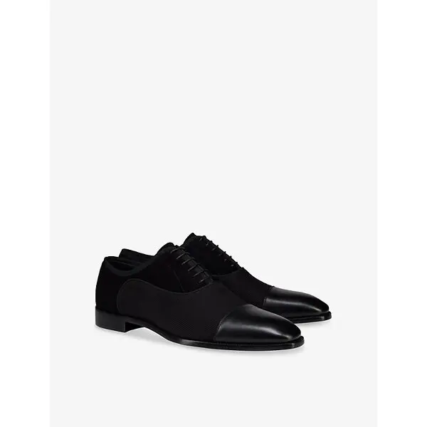CHRISTIAN LOUBOUTIN Greggory Flat Leather Derby Shoes