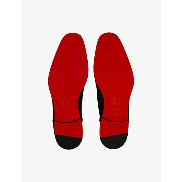 CHRISTIAN LOUBOUTIN Greggory Flat Leather Derby Shoes