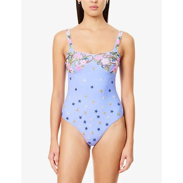 OCEANUS Midnight Star Beaded Swimsuit